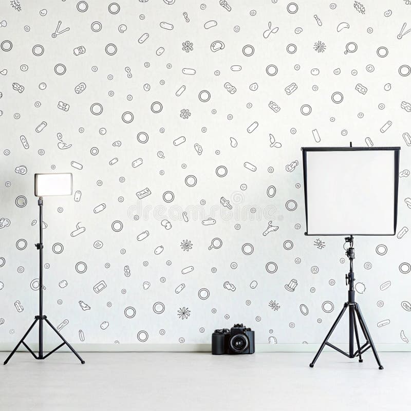 Simple Scientific-themed Wallpaper Backdrop Stock Image - Image of dots ...