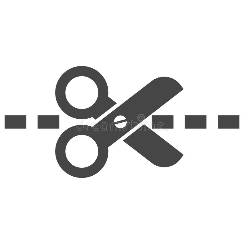 Simple Scissors Symbol Icon Stock Vector - Illustration of design ...
