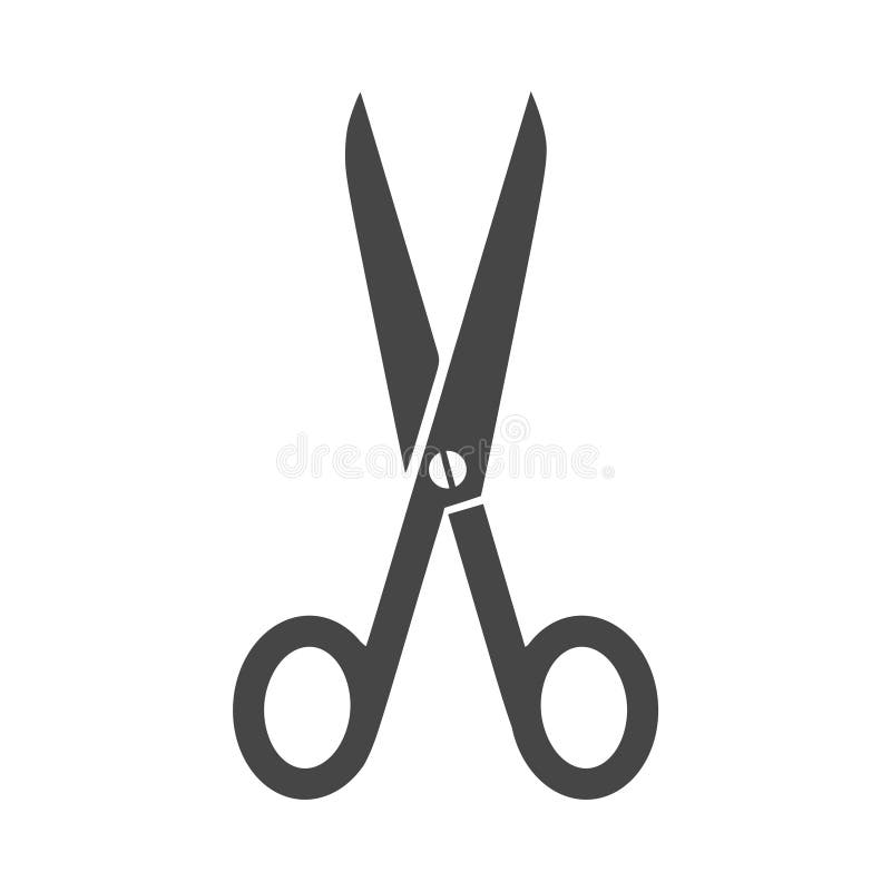 Simple Scissors Symbol Icon Stock Vector - Illustration of design ...