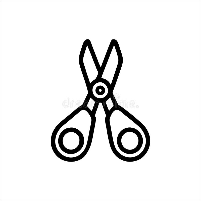 Simple Scissors Vector with Minimalist and Modern Design Stock ...