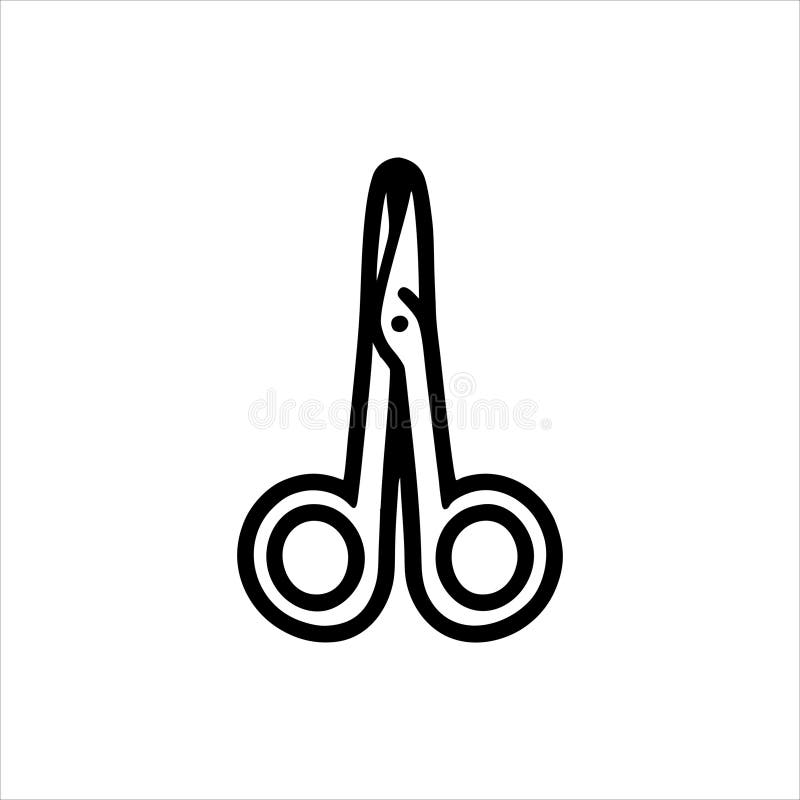 Simple Scissors Vector with Minimalist and Modern Design Stock ...