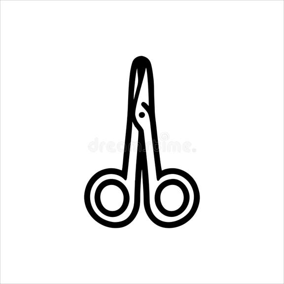 Simple Scissors Vector with Minimalist and Modern Design Stock ...
