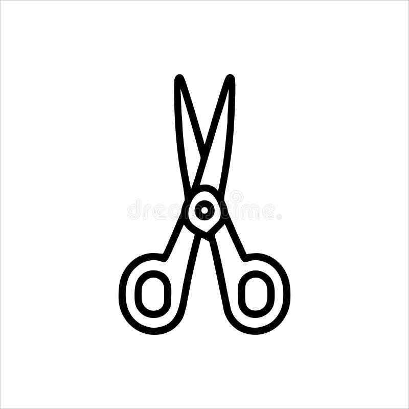 Simple Scissors Vector with Minimalist and Modern Design Stock ...