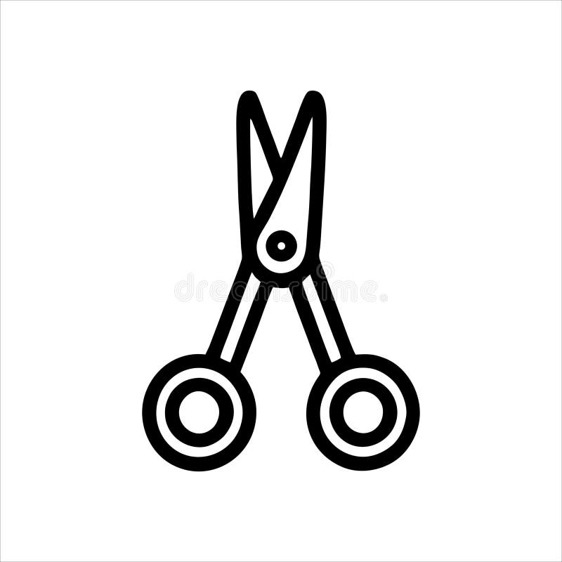 Simple Scissors Vector with Minimalist and Modern Design Stock ...