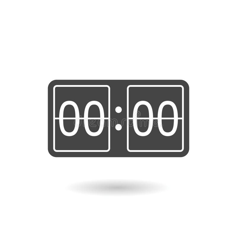 Simple Scoreboard Icon with Shadow Stock Vector - Illustration of level ...