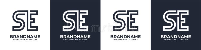 Simple SE Monogram Logo, Suitable for Any Business with SE or ES ...