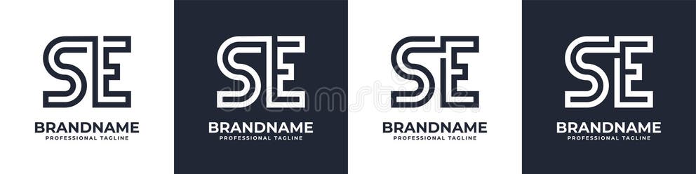 Simple SE Monogram Logo, Suitable for Any Business with SE or ES ...