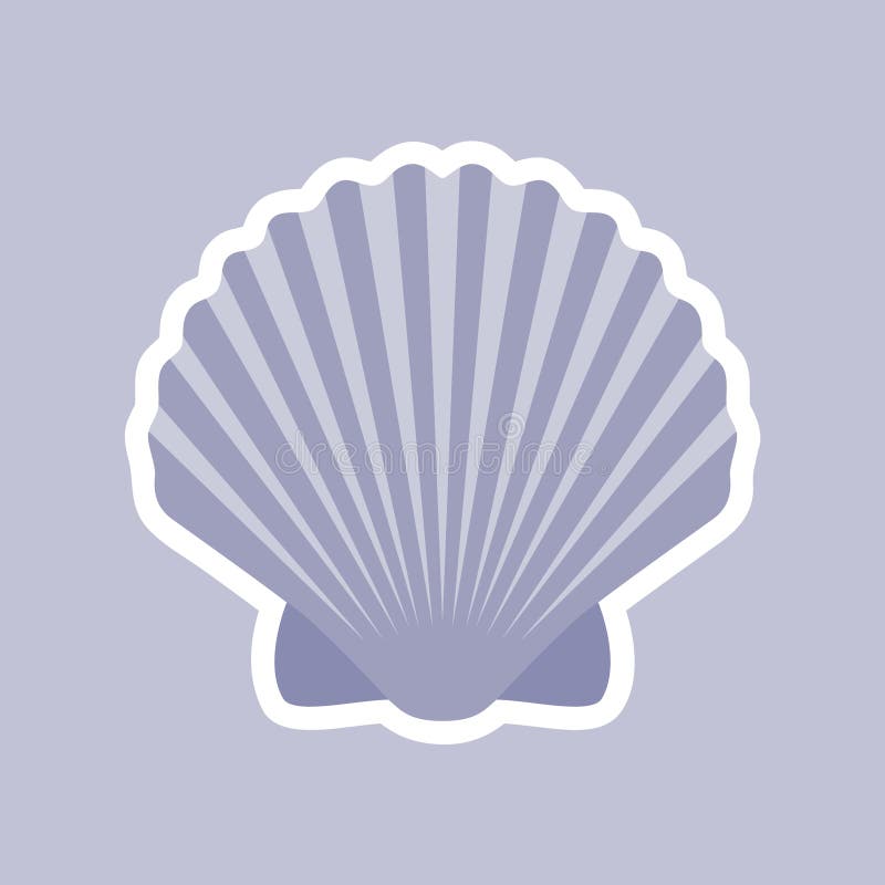 Simple Sea Shell Icon Graphic Isolated Vector Stock Vector ...