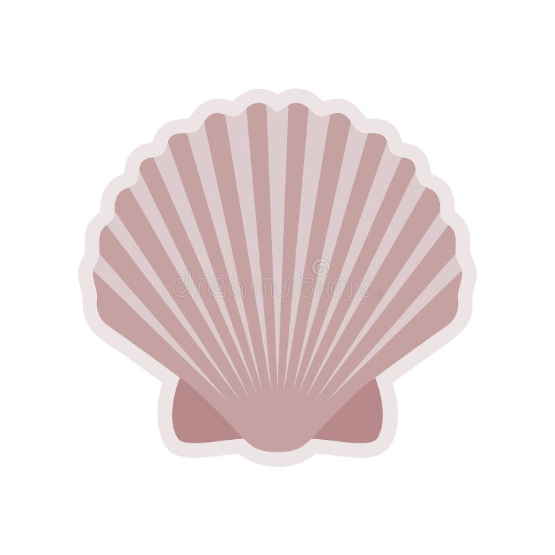 Simple Sea Shell Icon Graphic Isolated Vector Stock Vector ...