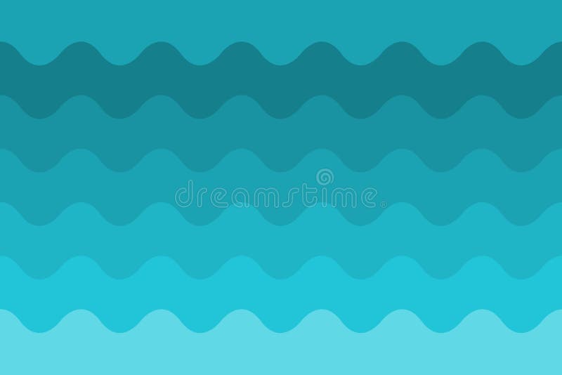 Simple Sea Waves Vector Texture Stock Vector - Illustration of vector ...