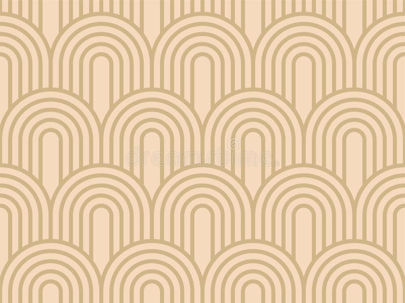 Simple Seamless Art Deco Pattern Background Stock Vector - Illustration ...