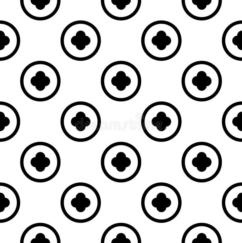 Simple Seamless Circle Pattern Stock Vector - Illustration of decor ...
