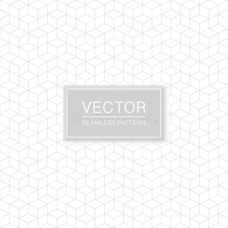 Simple Seamless Geometric Pattern - Minimalistic Cubes Design. Abstract ...