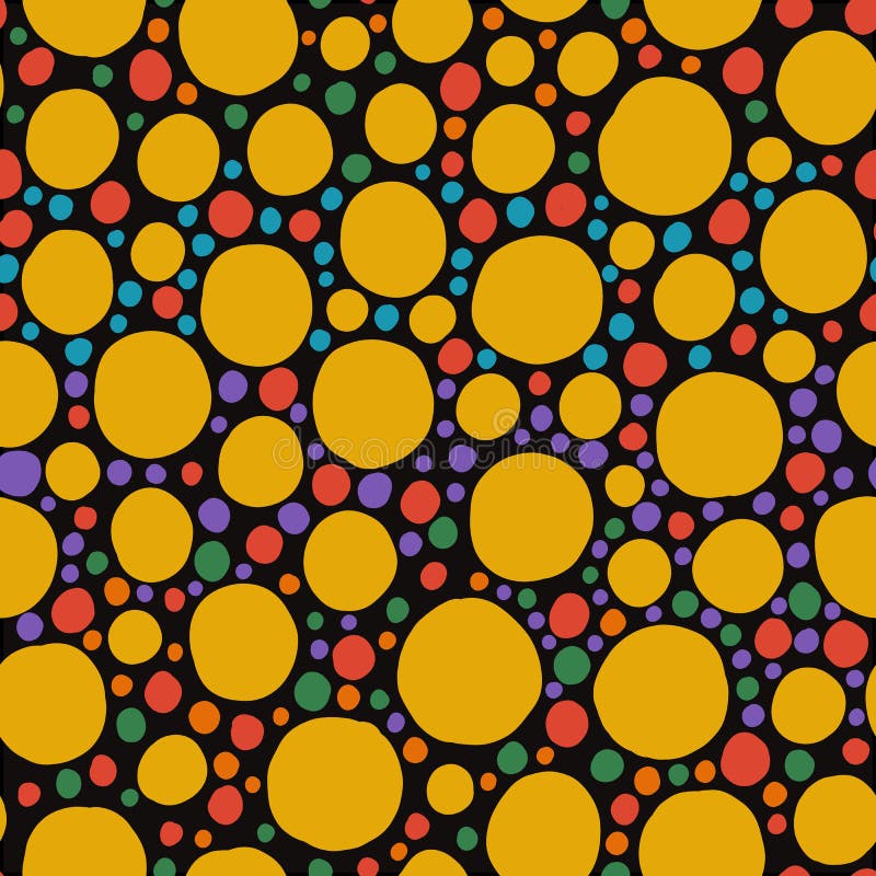 Simple Seamless Pattern of Dots Stock Illustration - Illustration of ...