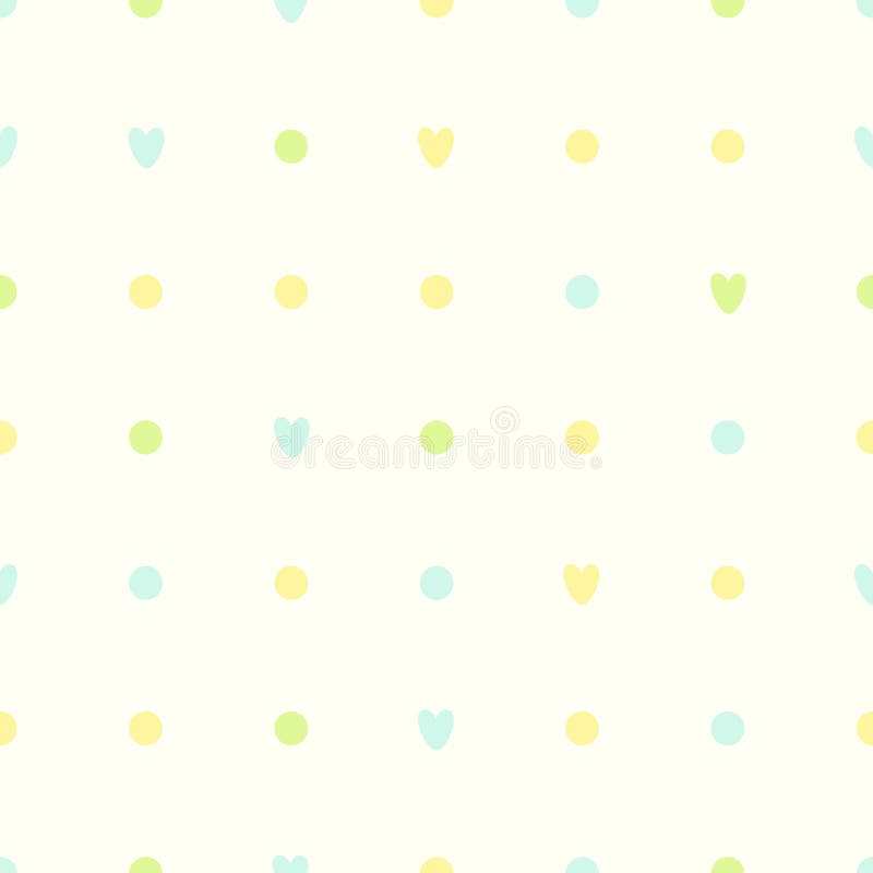 Simple Seamless Pattern Polka Dots Stock Vector - Illustration of ...
