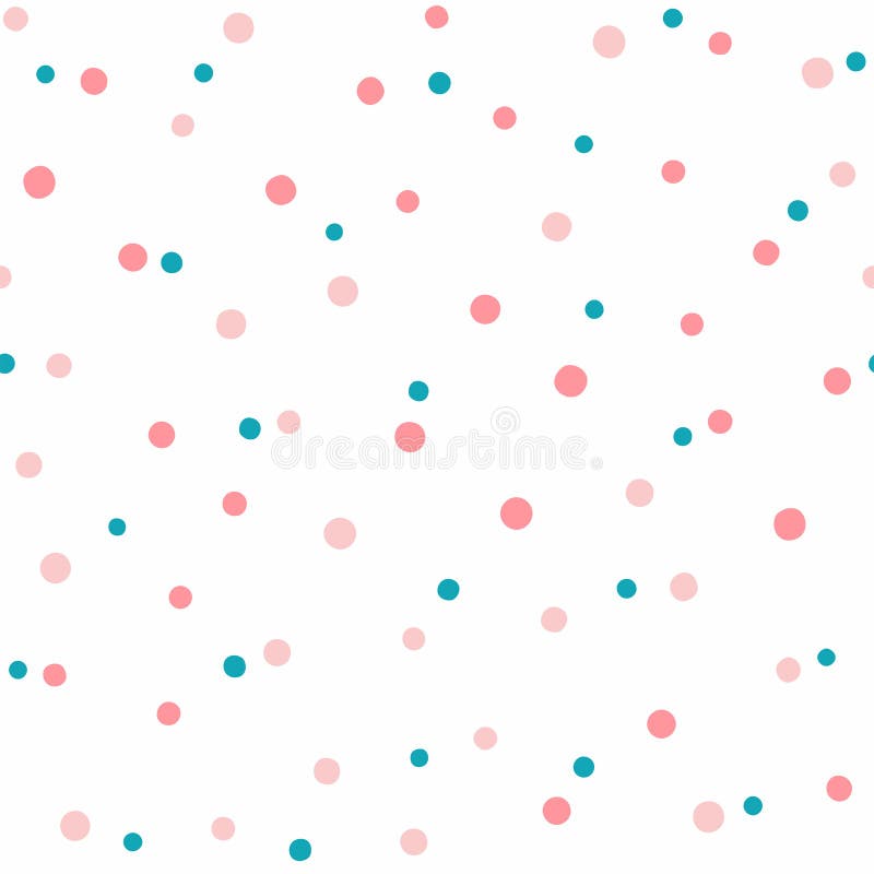 Simple Seamless Pattern with Randomly Scattered Dots. Stock Vector ...