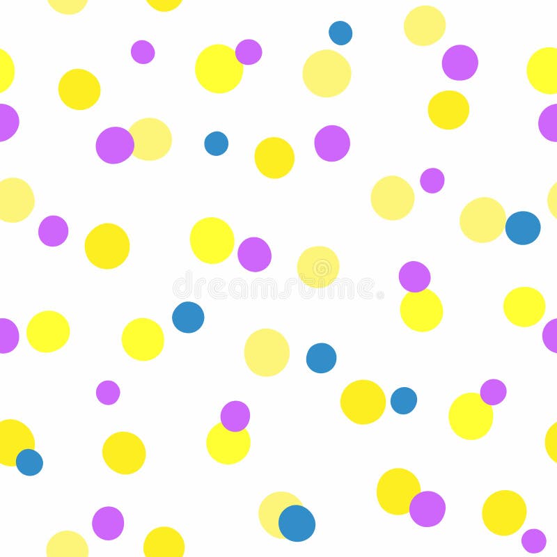 Simple Seamless Pattern with Randomly Scattered Dots. Stock Vector ...