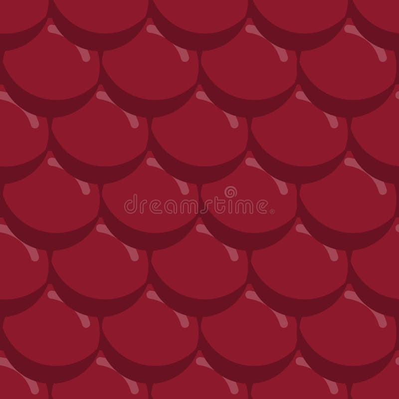 Simple Seamless Pattern of Raspberry Texture. Bright Illustration for ...