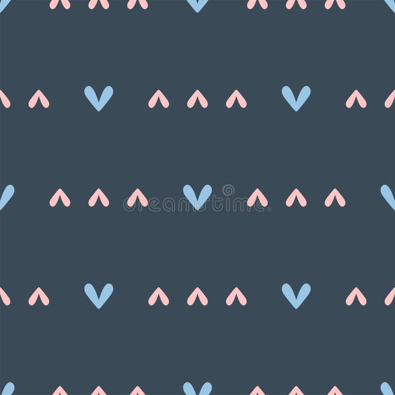 Simple Seamless Pattern with Repeating Hearts. Stock Vector ...