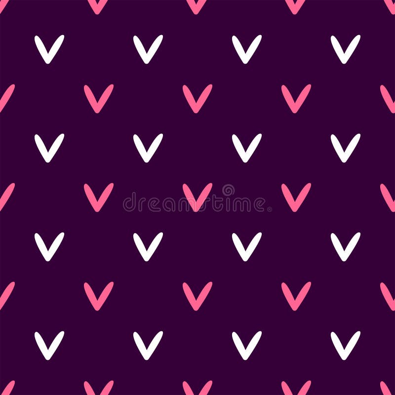 Simple Seamless Pattern with Repeating Hearts. Stock Vector ...