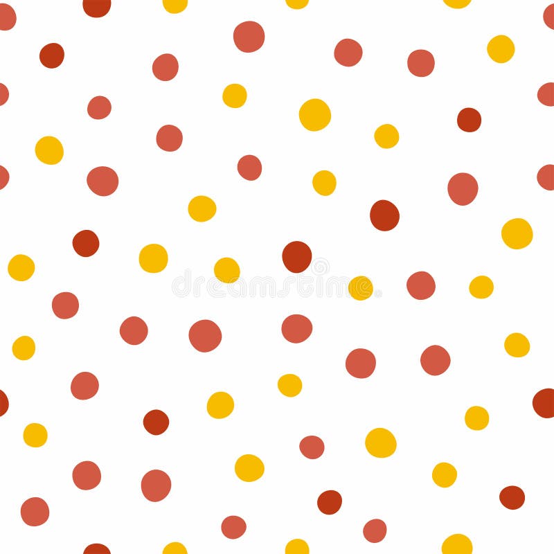 Simple Seamless Pattern with Round Spots. Stock Vector - Illustration ...