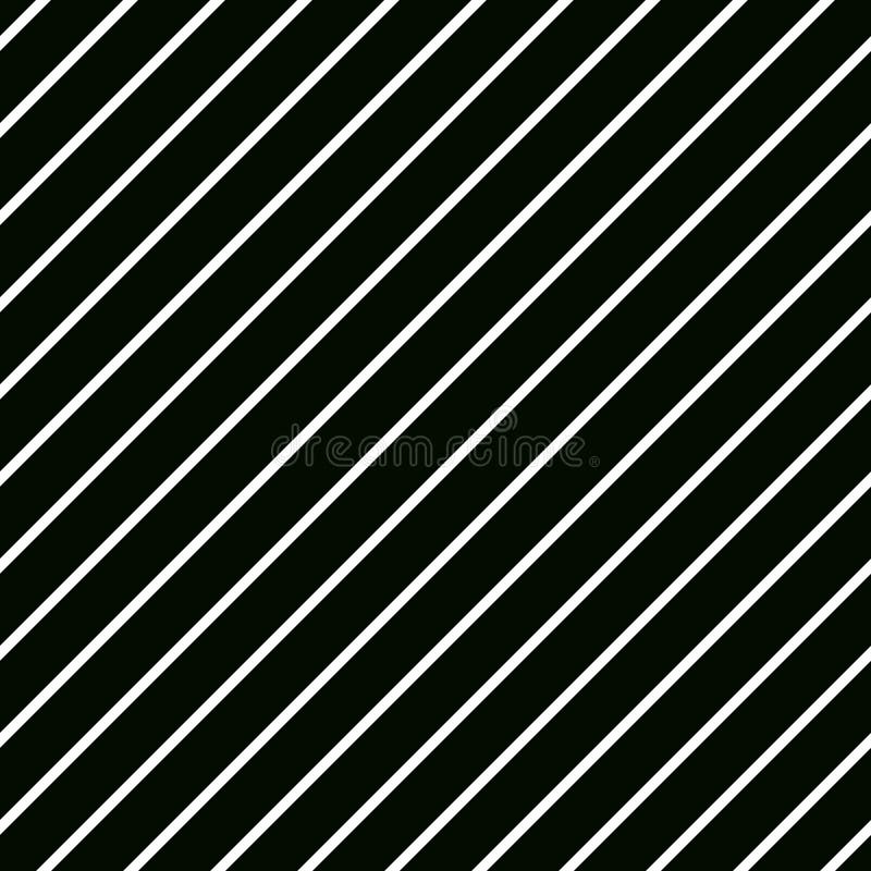 Simple Seamless Striped Pattern, Straight Diagonal Lines, Black and ...