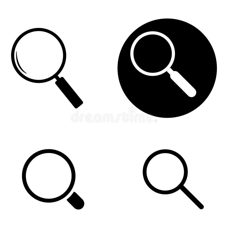 Simple search image icon stock illustration. Illustration of ...