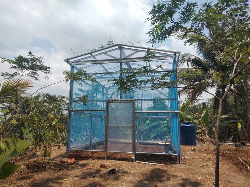 Simple Seed House Building in a Village Stock Image - Image of house ...