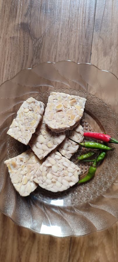 Simple Serve of Tempeh stock image. Image of tempeh - 277956583