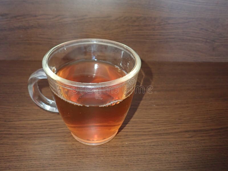 Hot tea in a glass cup stock image. Image of healthy - 176344565
