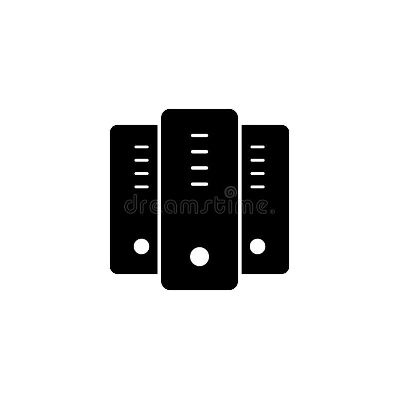 Simple Server Side Computer Icons Stock Vector - Illustration of ...