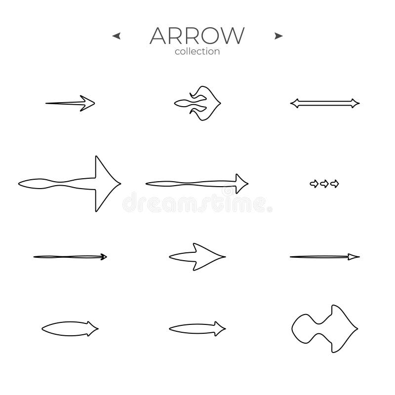 Line Arrow Icon Set. Line Icons Collection. Modern Vector Symbols ... Line Arrow Icon Set. Line Icons Collection. Modern Vector Symbols ...