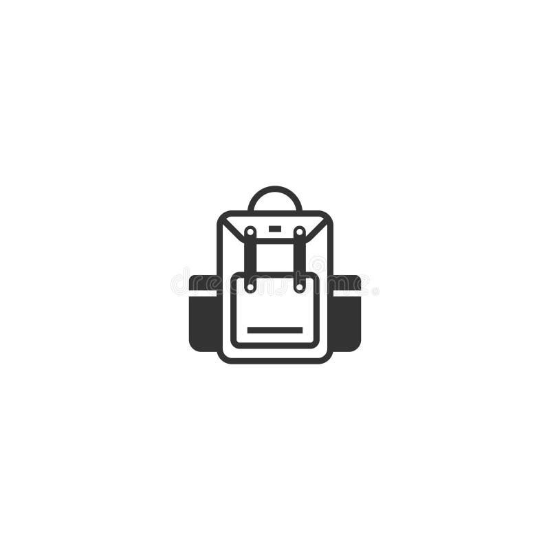 Simple Set of Backpack Related Vector Line Icons. Linear Style Sign for ...