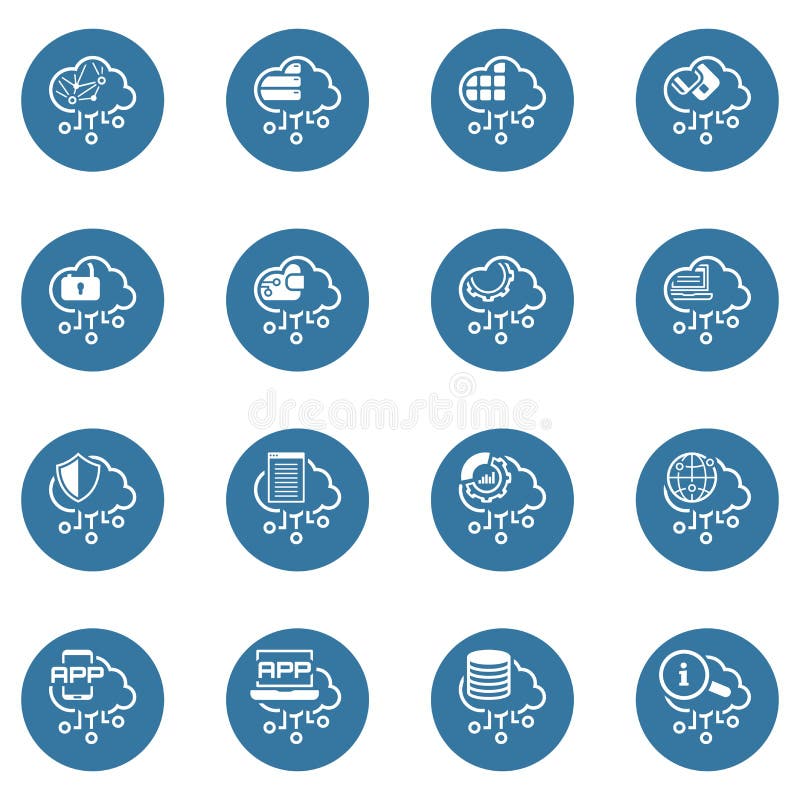 Simple Distributed Storage Vector Icon Stock Vector - Illustration of ...