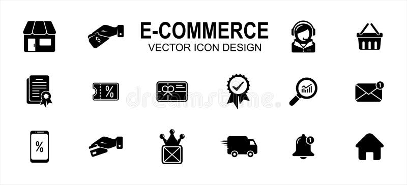 Simple Set of E-commerce Online Shop Related Vector Icon User Interface ...