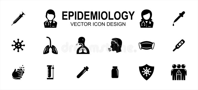 Simple Set of Epidemiology Contagious Disease Related Vector Icon User ...