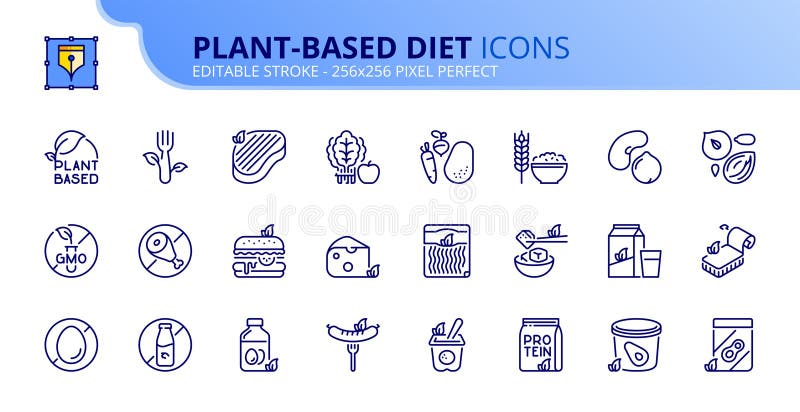 Plant Based Icons Stock Illustrations – 1,072 Plant Based Icons Stock ...