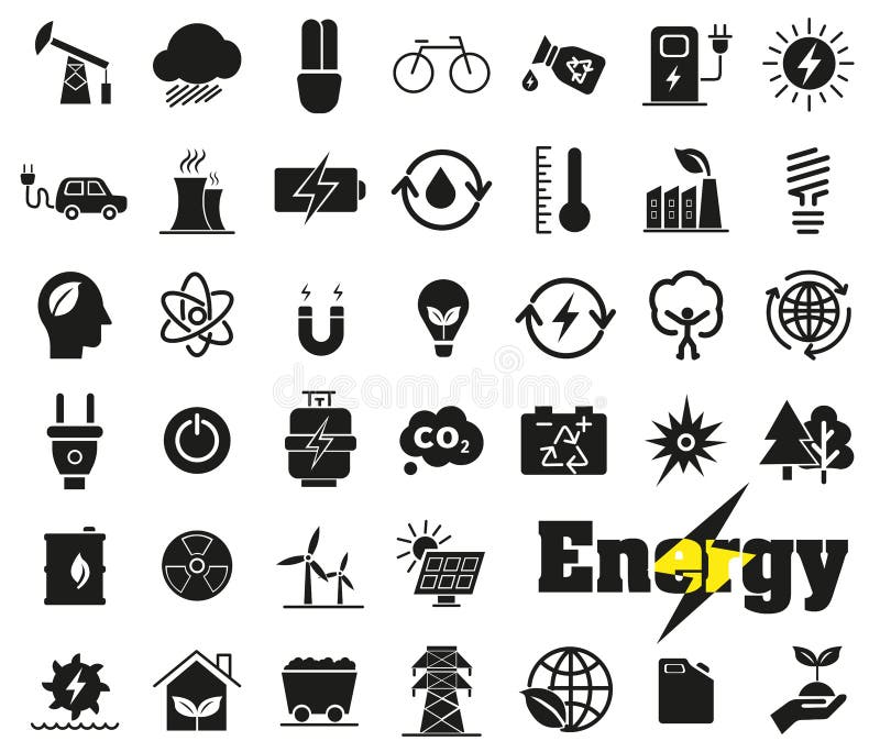 Energy Simple Related Vector Icons Stock Illustrations – 296 Energy ...
