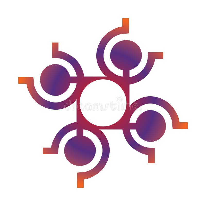 Simple Shape Geometric Logo Stock Illustration - Illustration of shape ...