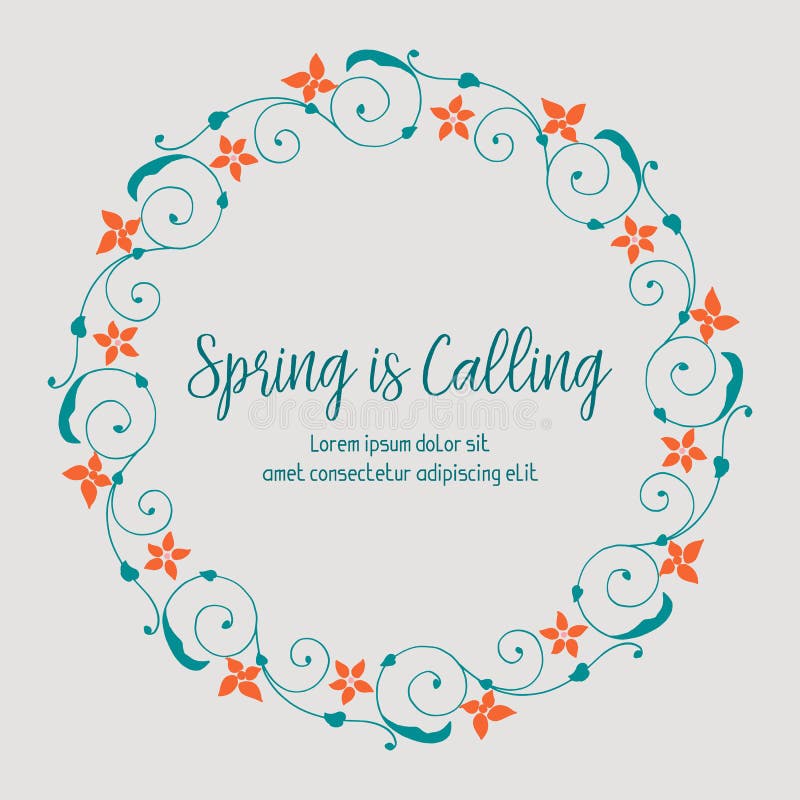 Floral calling cards set stock illustration. Illustration of nature ...