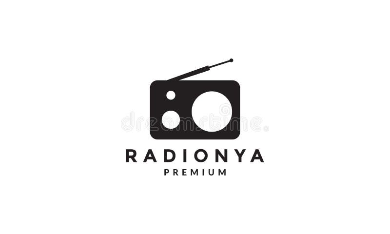 Simple Shape Radio Logo Symbol Vector Icon Illustration Graphic Design ...