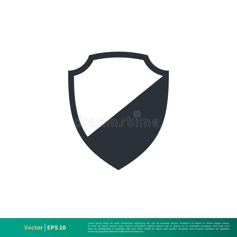 Simple Shape Shield Icon Vector Logo Template Illustration Design ...