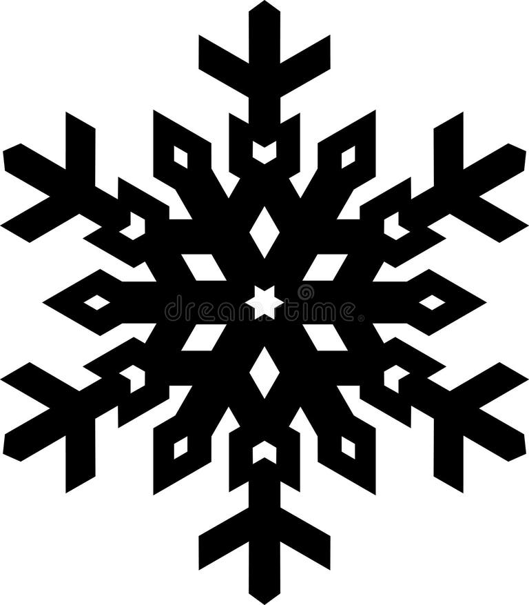 Simple Snowflake Shape Stock Illustrations – 23,959 Simple Snowflake ...