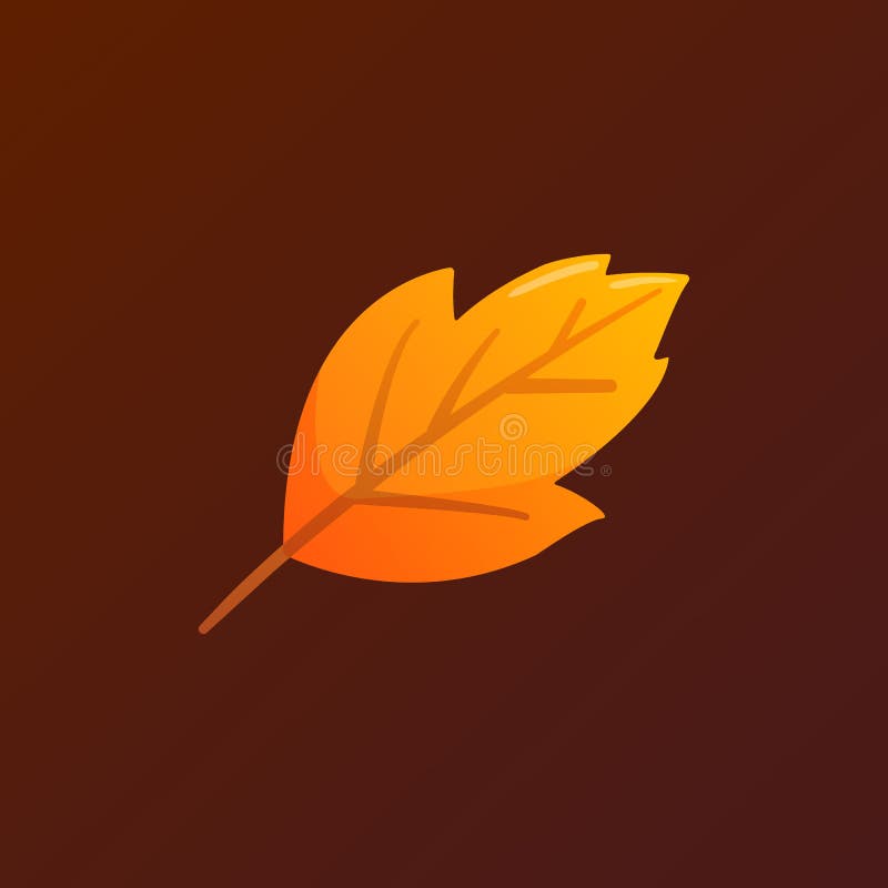 Autumn fall colorful leaf. stock vector. Illustration of orange - 156545557