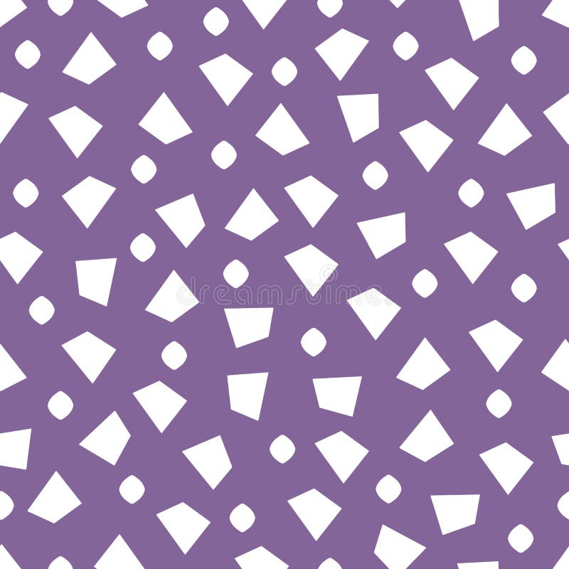 Simple Shapes Seamless Purple Pattern Background. Stock Vector ...