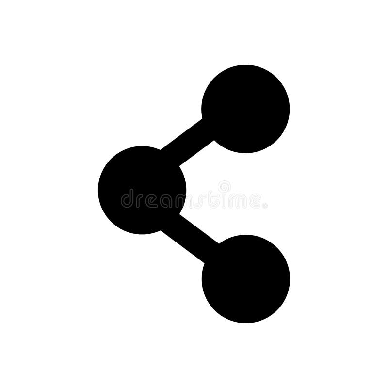 A Simple Sharing Icon. Vector. Stock Vector - Illustration of interface ...