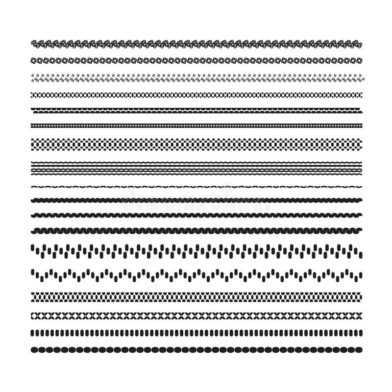 Simple Sharp Lines Dividers and Design Elements Stock Vector ...
