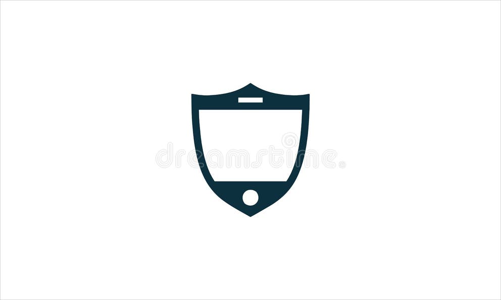 Simple Shield Icon Logo Design Vector Template Illustration Stock ...
