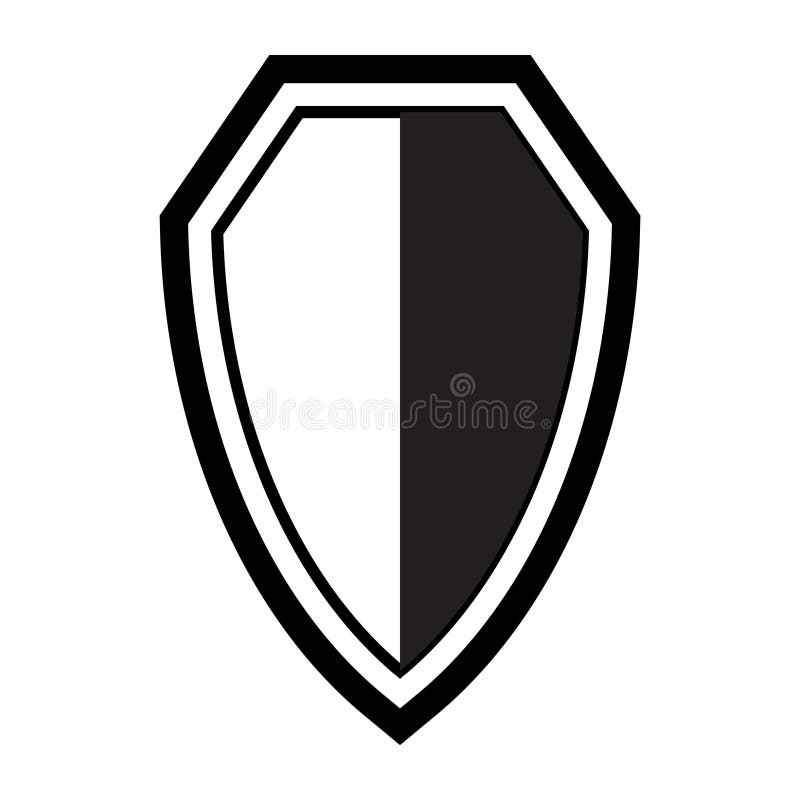 Simple shield icon stock illustration. Illustration of firewall - 317023941