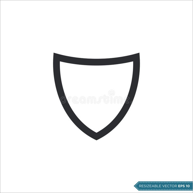 Simple Shield Icon Logo Template Stock Illustrations – 92,879 Simple ...